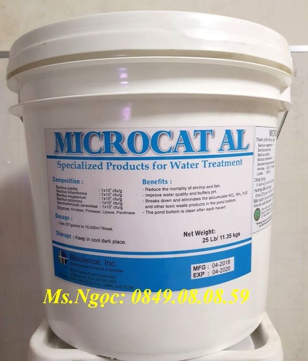 Men vi sinh Mỹ xử lý nước xử lý đáy ao Microcat AL giá sỉ, giá bán buôn ...