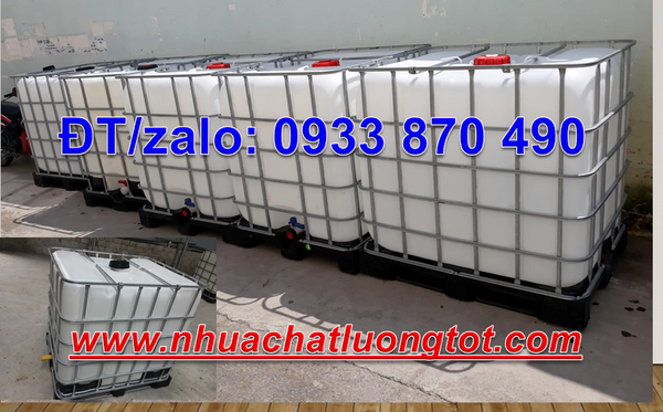 Bán tank nhựa ibc 1000l giá rẻ mua bồn cũ 1000l có khung thép giá ...