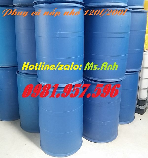 Thùng phuy nhựa nắp kín phuy nhựa 200l giá sỉ, giá bán buôn - Thị Trường Sỉ