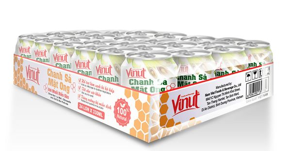 Thùng Nước Ép Trái Cây VINUT 24 Lon 330ml giá sỉ, giá bán buôn - Thị Trường Sỉ