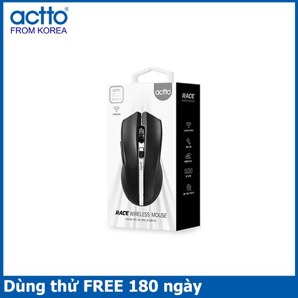 Chuột quang không dây dáng chuẩn Race Wireless Mouse Actto MSC209 ...