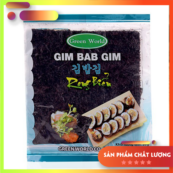 RONG BIỂN CUỘN CƠM SUSHI GIM BAB GIM GÓI 20G (10 LÁ) giá sỉ, giá bán ...