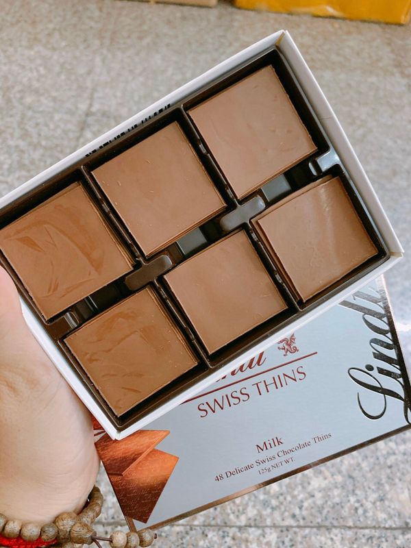 Socola sữa Lindt Swiss Milk Thin 125g (dạng thanh) Sỉ 40k Với thành ...