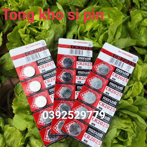 Vỉ 5 viên Pin CR2032 maxcell (3V) loại pin cúc áo giá sỉ, giá bán buôn ...