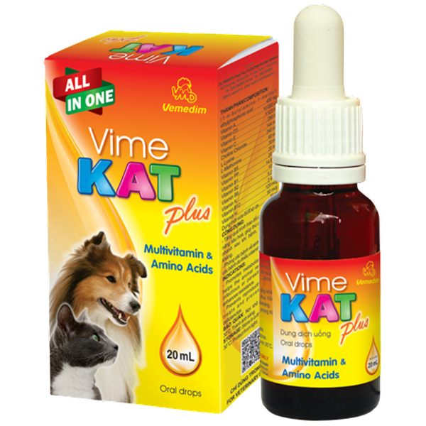 20ml Vime Kat Plus Thuốc tăng cường sức khỏe, tăng đề kháng cho chó mèo ...