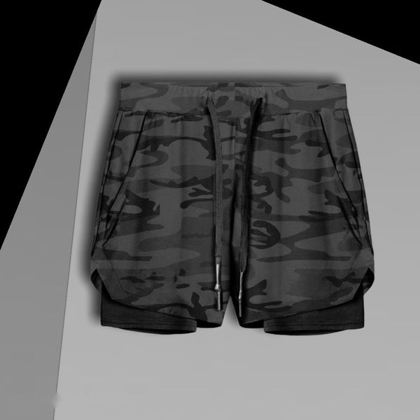 Quần đùi 2 lớp tập gym thể thao -QS2 RẰN RI giá sỉ, giá bán buôn - Thị ...