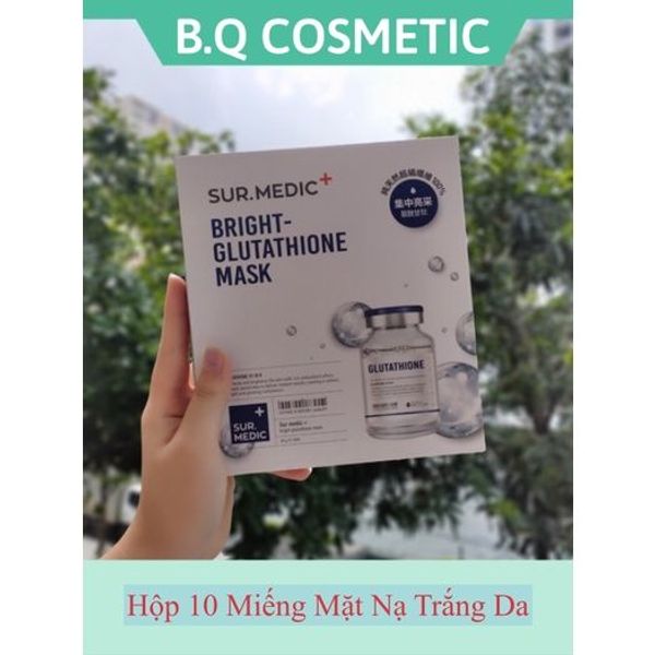 Hộp 10 Miếng Mặt Nạ Trắng Da - Mask SurMedic Glutathione giá sỉ, giá ...