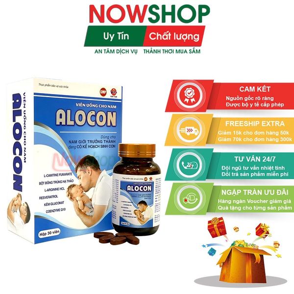 Viên Uống Tăng Khả Năng Thụ Thai Alocon Nam Vạn Tam Giúp Bổ Thận Tráng ...