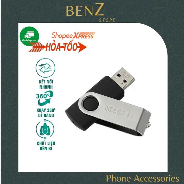 USB 8GB/16GB ROBOT RF108/RF116 2.0 Kết Nối Nhanh Tốc Độ Ghi Đọc Nhanh ...