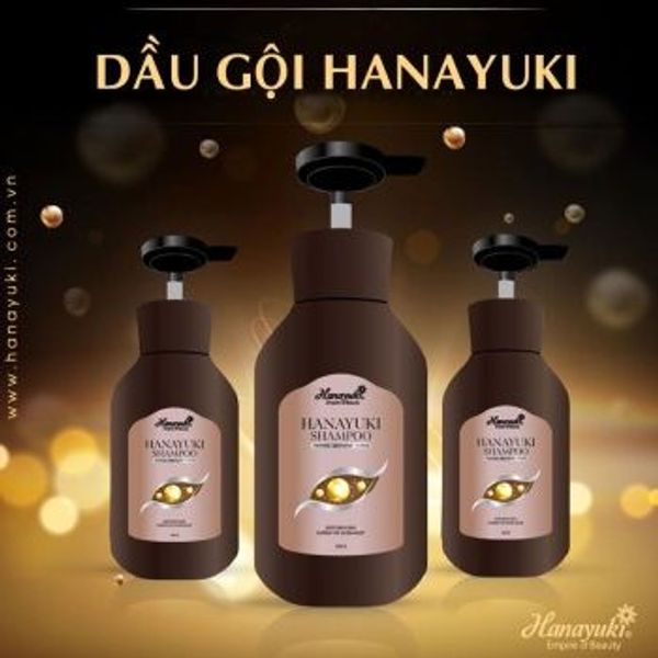 Dầu gội Hana yuki thảo dược nuôi dưỡng tóc chắc khỏe mềm mượt nhanh dài ...