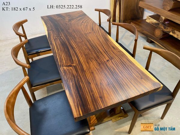 Bàn Gỗ Me Tây Nguyên Tấm, Bàn Làm Việc, Bàn Ăn, Bàn Sân Vườn Gỗ Me Tây ...