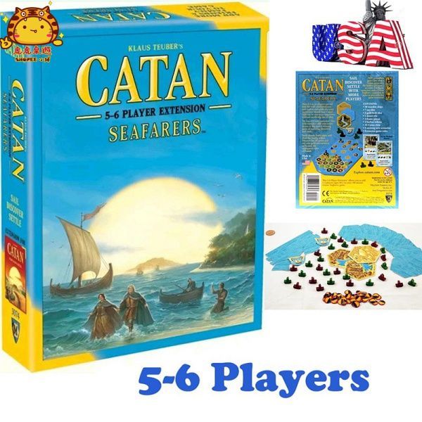 Thẻ bài Boardgame trò chơi Catan 5 - 6 player Extension Seafarers Trò ...