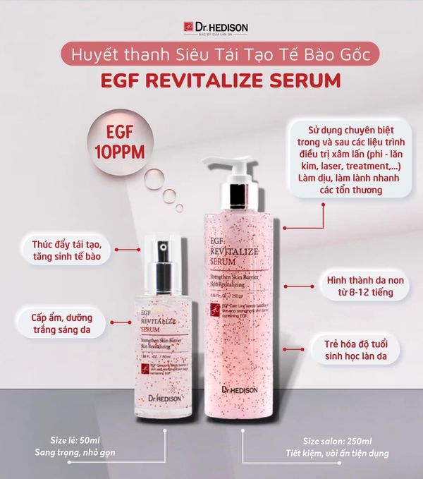 EGF Revitalize Serum - Serum dưỡng tái tạo tế bào gốc EGF DrHEDISON - 50ml giá sỉ, giá bán buôn ...