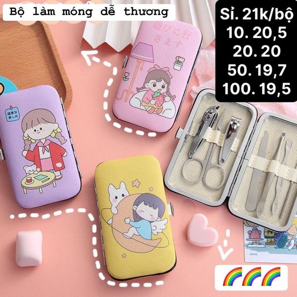 Bộ làm móng dễ thương 7 món (bộ) giá sỉ, giá bán buôn - Thị Trường Sỉ