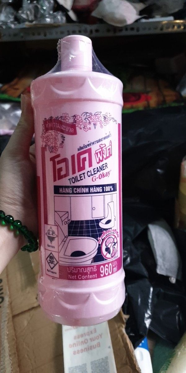 (Hồng) Chai Tẩy Vệ Sinh Toilet Bồn Cầu Okay Thái Lan 960ML(Thùng 12) giá sỉ, giá bán buôn - Thị ...