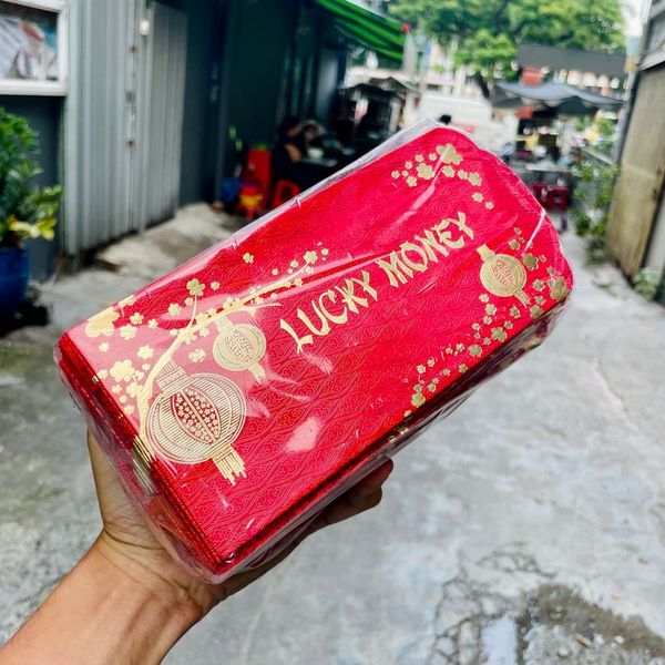 Thiệp Lì Xì LUCKY MONEY Màu Đỏ Giấy Thơm Sang Trọng Lịch Sự Lì Xì Tết ...