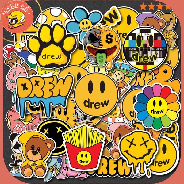 Sticker Drew chống nước sticker dán mũ bảo hiểm, laptop, điện thoại ...