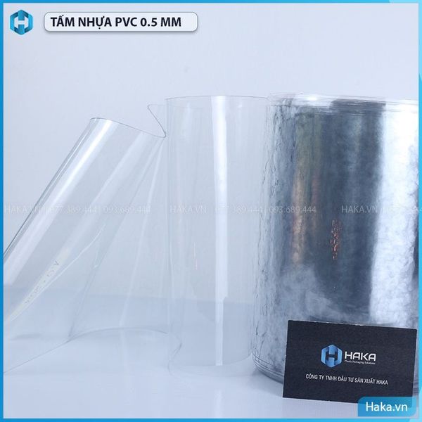 Tấm nhựa Pvc trong dẻo dày 0.5mm x 1.4m dùng trải bàn, giường spa, nhựa ...