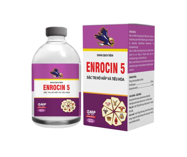 Thuốc Thú Y Enrocin 5 Châu Thành Đặc Trị Tiêu Chảy, Ho, Hen Suyễn Cho ...