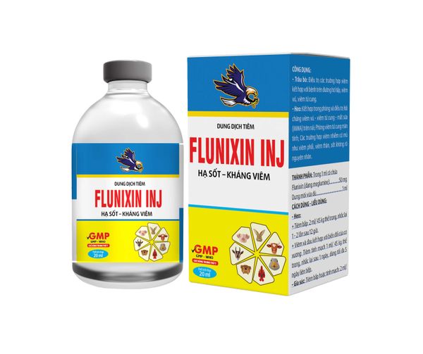 Thuốc Thú Y Flunixin INJ Châu Thành Kháng Viêm, Hạ Sốt Cho Heo, Bò, Dê ...