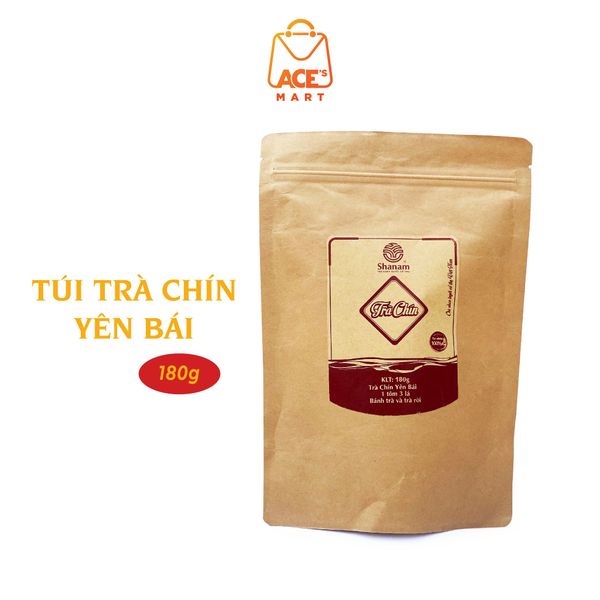 Túi trà chín Yên Bái 180g 100% nguyên liệu từ giống trà Shan Tuyết Cổ ...