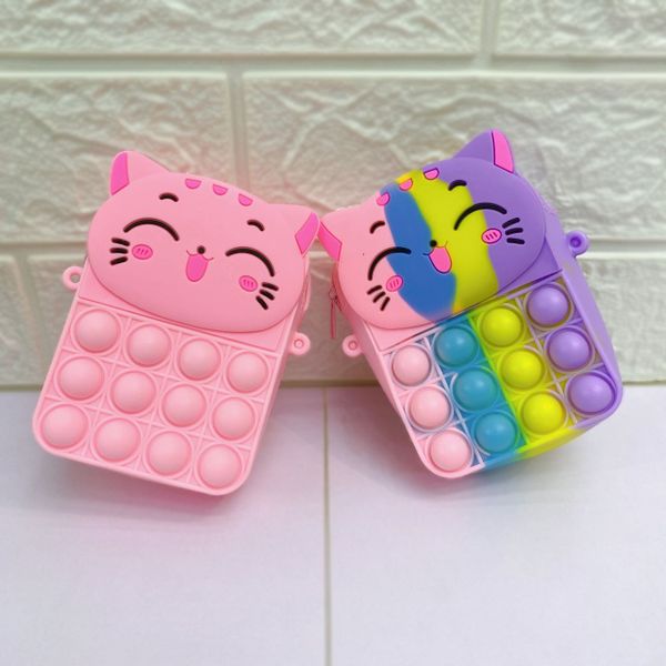 Mua sỉ túi đeo chéo cho bé gái, túi popit silicon mini cute dễ thường ...
