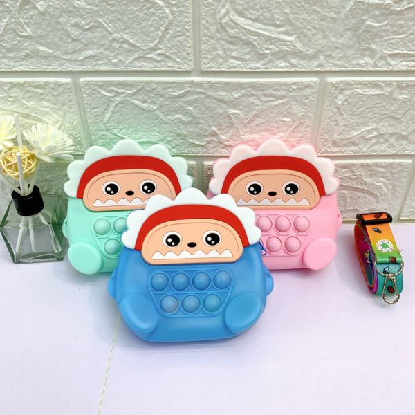 Mua sỉ túi cho bé gái đeo chéo Pop it nhiều màu, popit khủng long nhấn ...