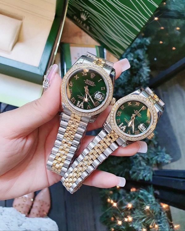 ĐỒNG HỒ ROLLEX COUPLE MẶT XANH CAO CẤP giá sỉ, giá bán buôn - Thị Trường Sỉ