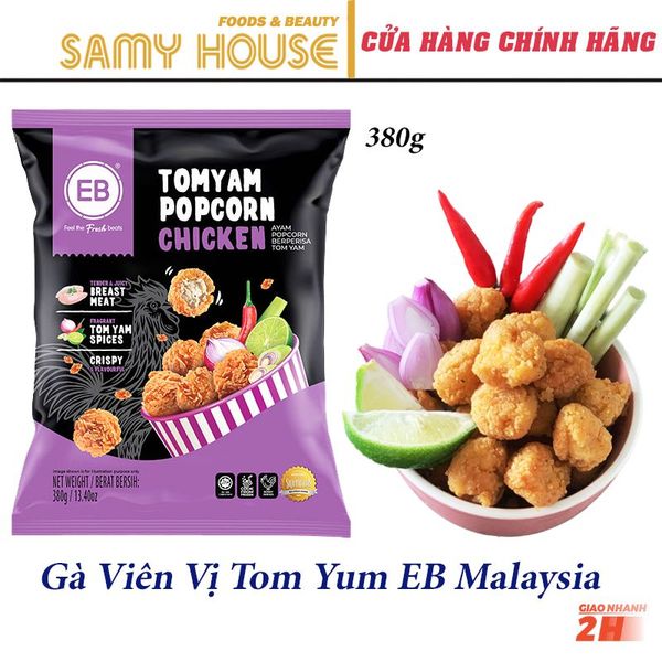 Gà Popcorn Tom Yum EB Malaysia 380g giá sỉ, giá bán buôn - Thị Trường Sỉ