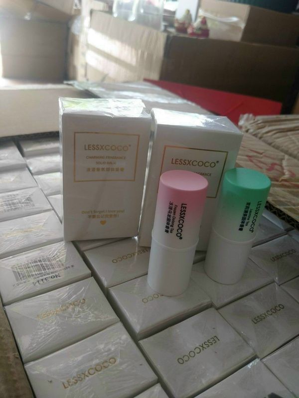 Nước Hoa Nữ dạng sáp đặc LESSXCOCO Cream Perfume hình thỏi son tiện lợi ...