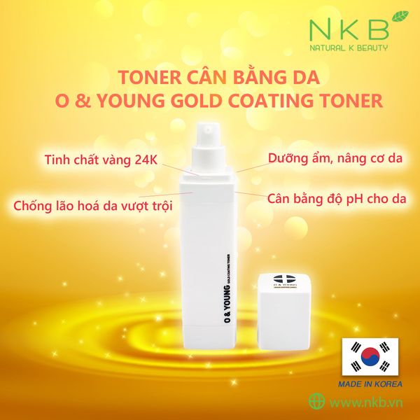 TONER Tinh chất vàng 24K O&YOUNG GOLD COATING TONER Chính hãng Hàn Quốc ...