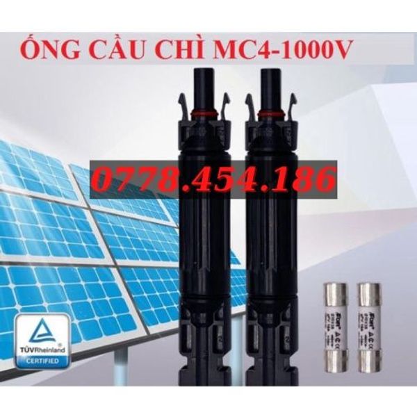 Cầu chì MC4 1000V 15A 20A 30A ống cầu chì quang điện ống , liên hệ O778454186 giá sỉ, giá bán ...
