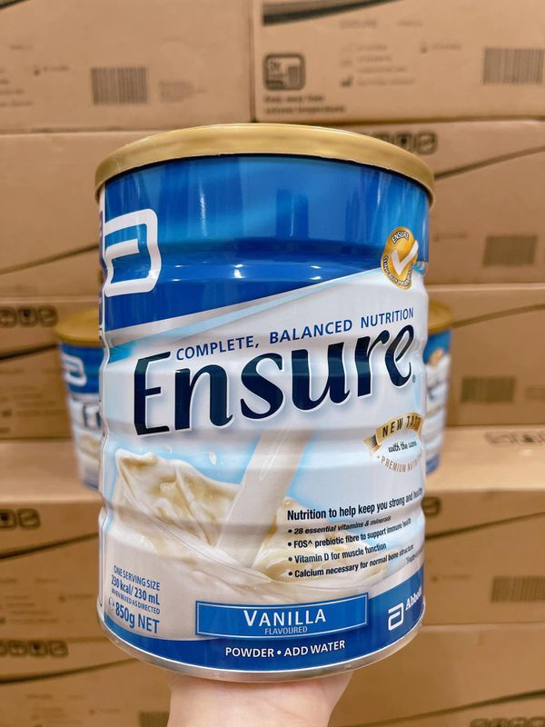 Sữa bột Ensure hương Vani Úc Ensure Vanilla Powder 850g giá sỉ giá sỉ, giá bán buôn - Thị Trường Sỉ