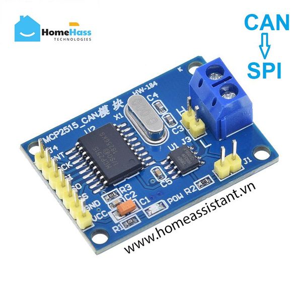 Bo Mạch CAN To SPI Bus MCP2515 TJA1050 Cho Arduino ESP32 (Hỗ trợ Home Assistant ESPHome) giá sỉ ...