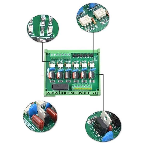 Module Relay Bán Dẫn Rơ Le Rắn SSR 8A 220V Cho PLC Arduino ESP BMZ-04AC ...