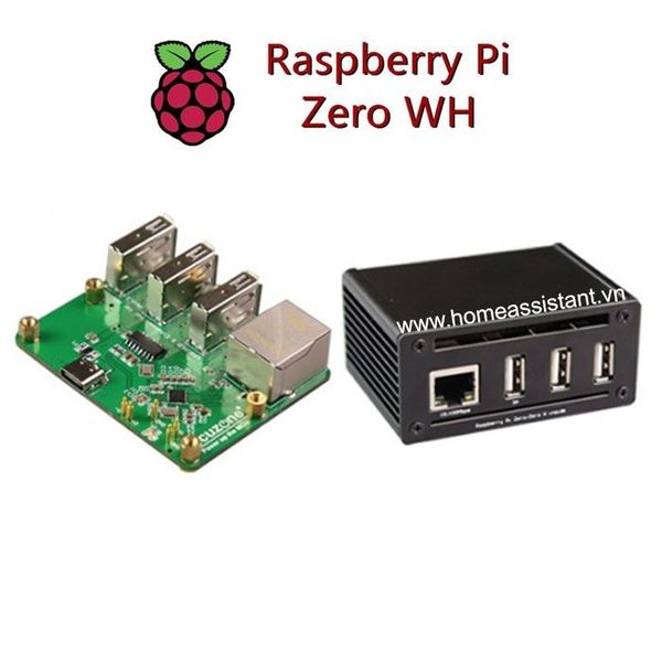 Vỏ Case Nhôm Mở Rộng USB Hub Ethernet Cho Raspberry Pi Zero 2 HRP1 giá ...