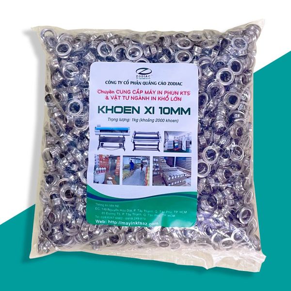 Khoen xi 10mm, khoen bạt, khoen đóng bạt giá sỉ từ 1kg 2000 cái - Zodiac giá sỉ, giá bán buôn ...