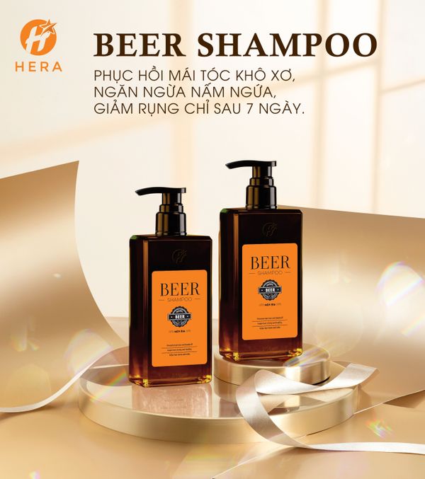 Dầu gội men bia tươi Beer Shampoo HERA, bí quyết giúp tóc chắc khỏe từ ...
