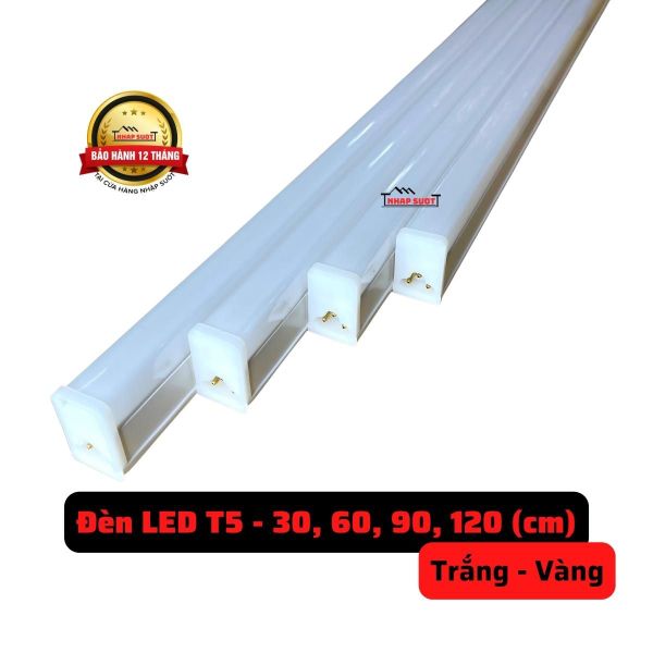 Tuýp LED T5 liền máng ánh sáng TRẮNG, VÀNG giá sỉ, giá bán buôn - Thị ...