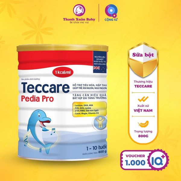 Sữa bột Teccare Pedia Pro cải thiện biếng ăn, tăng cân hiệu quả 800g ...