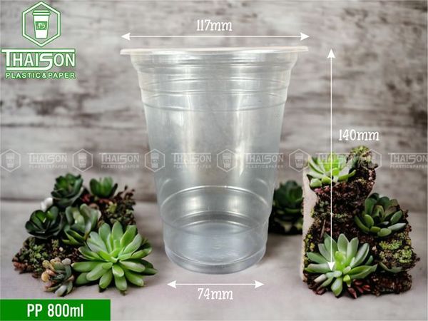 Ly Nhựa PP 800ml Đựng Trà Sữa Size Lớn | Kho Ly Thái Sơn giá sỉ, giá ...