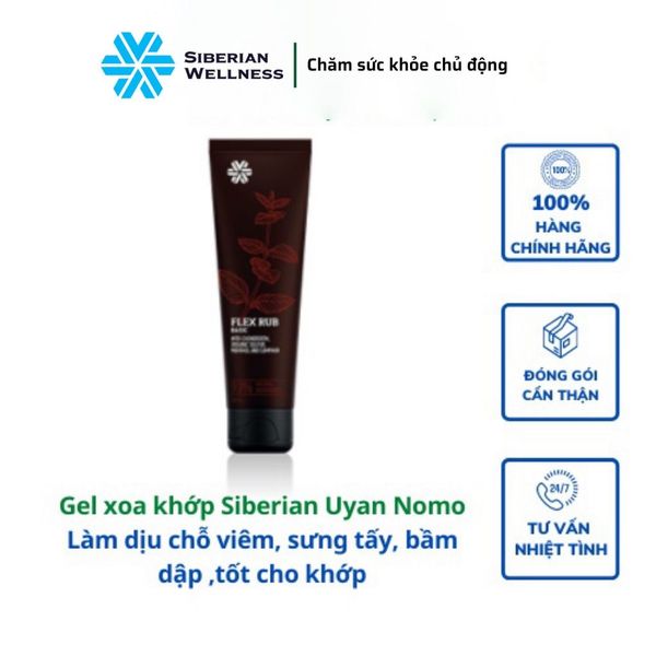Gel xoa khớp Siberian Uyan Nomo, Flex rub Làm dịu chỗ viêm, sưng tấy ...