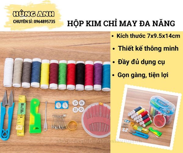 Hộp Kim Chỉ May Vá Đa Năng, Bộ Kim Chỉ May Vá Đa Năng HA051 giá sỉ, giá ...