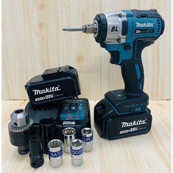 Máy siết bulong Makita DF331D 20v, động cơ không chổi than 3 đèn led ...