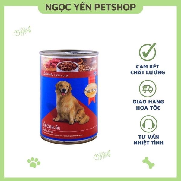 Pate lon Smartheart dành cho chó lớn 400g giá sỉ, giá bán buôn - Thị ...