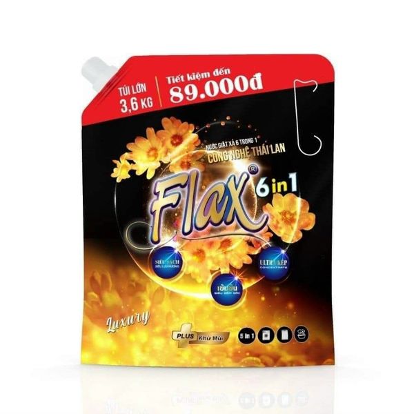 NƯỚC GIẶT XẢ HƯƠNG HOA FLAX TÚI 3,5KG giá sỉ, giá bán buôn - Thị Trường Sỉ