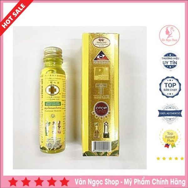 Dầu thập tự vàng Gold Cross Yellow Oil Thái Lan 15ml giá sỉ, giá bán ...