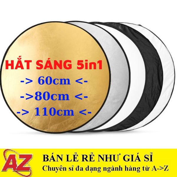 Tấm Hắt Sáng Tròn 5in1, Miếng Hắt Sáng Tròn 5 Trong 1 Chụp Ảnh Quay Phim Studio Chuyên Nghiệp ...