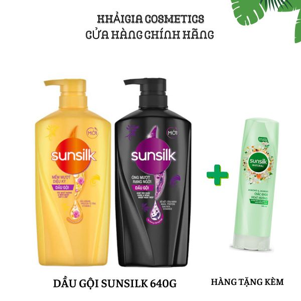 Dầu gội Sunsilk 650g làm sạch và mềm mượt tóc gấp 5 lần, cho mái tóc ngát hương suốt 48h giá sỉ ...