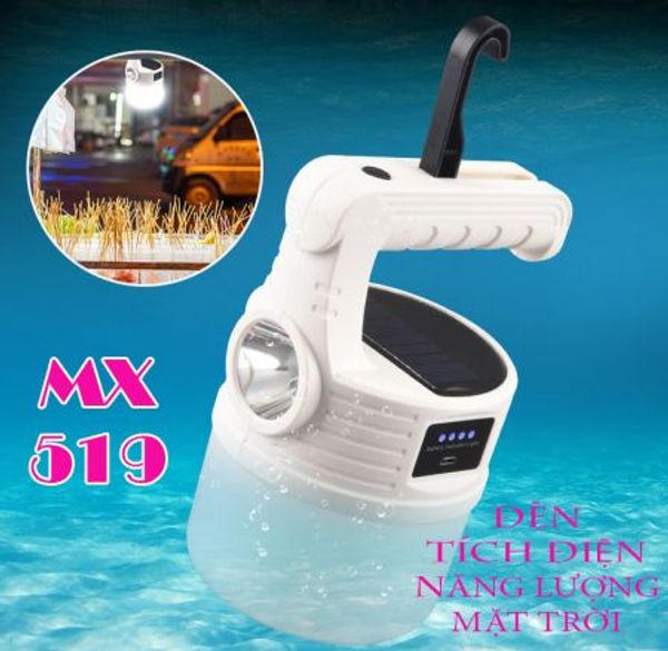 ĐÈN TÍCH ĐIỆN MX 519 CÓ ĐÈN PIN SACI NĂNG LƯỢNG MẶT TRỜI giá sỉ, giá bán buôn - Thị Trường Sỉ